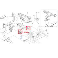 China For Maserati Ghibli Quattroporte (2018+) Front Lower Control Arm Bushings OEM 670039029 670039033 for sale