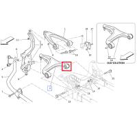 China For Maserati Ghibli Quattroporte (2018+) Front Lower Control Arm Small Bushing OEM 670039029 670039033 for sale