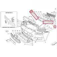 China For Maserati Quattroporte Auto Spare Parts Front Bumper Absorber Foam OEM 670038099 670038100 for sale
