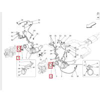 China For Maserati Quattroporte Levante Ghibli Exhaust Pipe Connection Gasket OEM 675000052 for sale