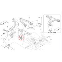 China For Maserati Quattroporte Ghibli 2014-2016 Suspension Front Lower Big Swing Arm Bushing Rubber OEM 670107802 673007124 670006934 for sale