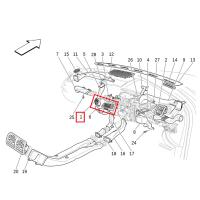 China For Maserati Grancabrio MC Granturismo Dashboard Center Air Vents OEM 68233000 for sale
