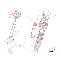 China For Maserati Quattroporte Ghibli Front Shock Absorber Cushion Dust Cover Spring Seat OEM 670033273 675000520 675000034 675000035 for sale