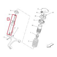 China For Maserati Quattroporte Ghibli With Inductive Sensors Complete Front Shock Absorbers Front Shock Absorbers OEM 670005455 for sale