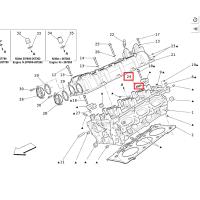 China For Maserati Ghibli M157 Levante M161 Quattroporte M156 V6 3.0t Spark Plug Gasket Valve Trim Cover Gasket OEM 289095 303025 for sale