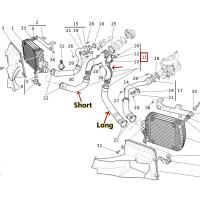 China For Maserati Quattroporte Ghibli President Series Inlet Pipe Hose OEM 670001350 for sale