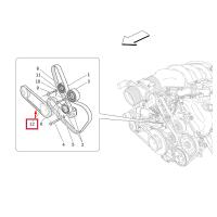 China For Maserati Quattroporte AC Compressor Water Pump Driving Belt OEM 214271 for sale
