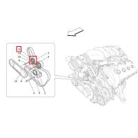 China For Maserati Quattroporte AC Compressor Belt Tightening Pulley OEM 226205 for sale