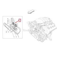 China For Maserati Quattroporte AC Compressor Driving Belt OEM 239616 for sale