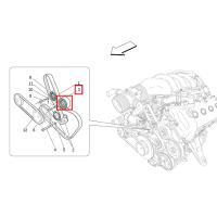 China For Maserati Quattroporte AC Compressor Belt Tightening Pulley OEM 227894 172537 for sale