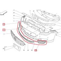 China For Maserati Quattroporte Front Bumper Lower Grill Set OEM 670013783 670013781 670013780 for sale
