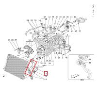 China For Maserati Levante M161 2017-2020 Engine Radiator Coolant Hose Pipe OEM 670031948 for sale