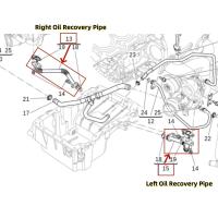 China For Maserati Ghibli Levante Quattroporte M156 Right Oil Recovery Line OEM 282368 for sale