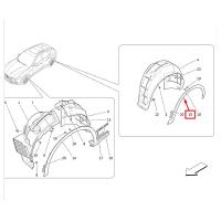 China For Maserati Levante 2017-2019 Rear Left Wheel Housing Arch Moulding OEM 670168153 for sale