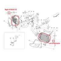 China For Maserati Levante Left & Right Auto Engine Parts Intercoolers OEM 670035636 670039135 for sale