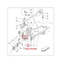 China For Maserati Quattroporte GranCabrio M145 2004-2019 Right Heater Water Valve OEM ﻿67635900 for sale
