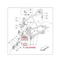 China For Maserati Quattroporte GranCabrio M145 2004-2019 Left Heater Water Valve OEM ﻿67444900 for sale