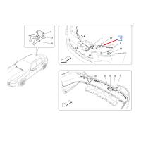 China For Maserati Ghibli 2014-2017 Front Bumper PDC Parking Sensor Wiring Harness OEM 670004438 for sale