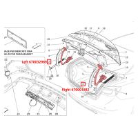 China For Maserati Quattroporte 2013-2016 Rear Left Luggage Compartment Lid Hinge OEM 670032969 for sale