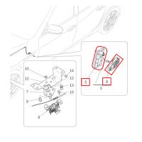 China For Maserati Ghibli Quattroporte 2014-2021 Hood Bonnet Release Handle Lever Opener & Support OEM 675000406 675000078 for sale