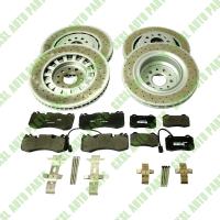 China For Maserati Quattroporte GTS Front & Rear Brake Pads & Rotors Kit OEM 980156012 670031597 670030936 673012377 for sale