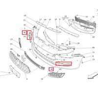 China For Maserati Ghibli 2018-2021 Car Accessories Front Bumper Trim OEM 673008193 for sale