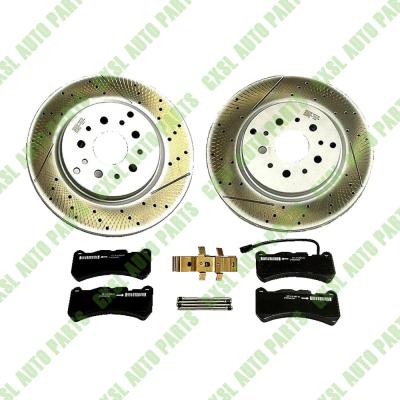 China For Maserati GranTurismo & Grancabrio Front Brake Pads & Rotors OEM 257141 673010328 980139070 for sale