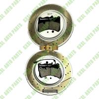China For Maserati GranTurismo & Grancabrio Front Brake Pads & Rotors OEM 257141 673010328 980139070 for sale