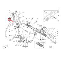 China For Maserati Quattroporte M156 Ghibli Pipe Between Reservoir And Heat Exchanger OEM 670006577 for sale