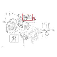 China For Maserati Ghibli Quattroporte 2021-2022,4 Piston Calipers Rear Brake Pads OEM 673010319 673010788 673012381 for sale