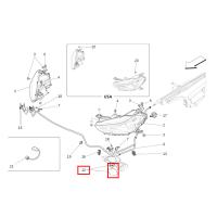 China For Maserati Ghibli (2014+) Left Headlight Washer Lid OEM 673001810 for sale