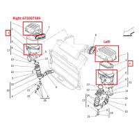 China For Maserati Levante Quattroporte M156 Ghibli Right Air Filter Housing OEM 673007389 for sale