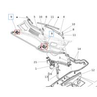 China For Maserati Ghibli Quattroporte M156 Front Windscreen Nozzle Jet Spray OEM 670028353 for sale
