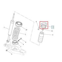 China For Maserati Ghibli Levante Quattroporte 2014-2017 M156 Back Shock Absorber Mount Rubber Rear Shock OEM 670002833 for sale