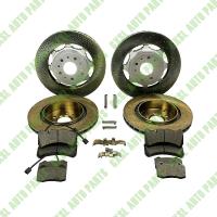 China For Maserati Granturismo GT & Quattroporte Front & Rear Brake Pads & Rotors Set OEM 228411 235318 673010323 673010328 673012040 for sale