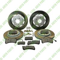 China For Maserati Granturismo GT & Quattroporte Front & Rear Brake Pads & Rotors Set OEM 228411 235318 673010323 673010328 673012040 for sale