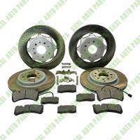China For Maserati Granturismo GT & Quattroporte Front & Rear Brake Pads & Rotors Set OEM 228411 235318 673010323 673010328 673012040 for sale
