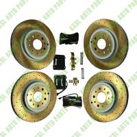 China For Maserati Granturismo Gt Front & Rear Brake Pads & Rotors Set OEM 228411 257141 673010323 673010328 980139064 980139070 for sale