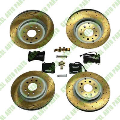 China For Maserati Granturismo Gt Front & Rear Brake Pads & Rotors Set OEM 228411 257141 673010323 673010328 980139064 980139070 for sale