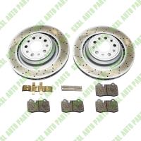 China For Maserati Ghibli SQ4 & Quattroporte Rear Brake Pads & Rotors Set OEM 670031597 673010325 for sale