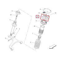 China For Maserati Ghibli M157 Quattroporte Front Top Glue Strut Mount Shock Absorber Pad OEM 670034710 670001818 for sale