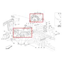 China For Maserati Quattroporte GT 2pcs Front Upper Lower Left Control Arm Kit OEM 980139892 980139894 for sale