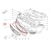 China For Maserati Quattroporte M156 2014-2017 Front Bumper Lower Center Grill OEM 670013783 ﻿ for sale