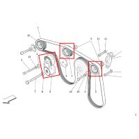 China For Maserati Ghibli Levante Quattroporte 3pcs Drive Belt Replacement Kit OEM 278940 278950 ﻿ for sale