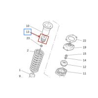 China For Maserati Quattroporte M139 M156 Front Shock Absorber Rubber Buffer Strut Shock Absorber Foam Bump Stop OEM 213522 ﻿ for sale