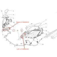 China For Maserati Quattroporte 2014-2017 M156 Left & Right Telescopic Headlamp Washer Headlight Washer Spray Nozzle OEM 673000039 673000038 for sale