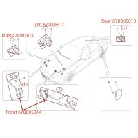 China For Maserati Ghibli Quattroporte M156 Front  ABS Wheel Speed Sensor OEM 670005814 for sale