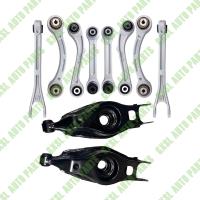 China For Maserati Ghibli Quattroporte 2014-2016 10pcs Rear Suspension Control Arm Set OEM 670002808 670006273 670007251 670007252 670036580 for sale