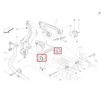 China For Maserati Ghibli Quattroporte Lower Arm Big Bushing OEM 673007127 673007128 for sale
