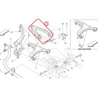 China For Maserati Quattroporte Ghibli 2014-2022 M156 M157 Front Upper Suspension Assembly Left Control Arm OEM 670004185 for sale